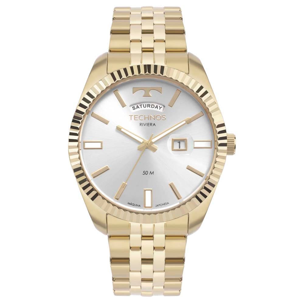 Relógio Technos Masculino Riviera Dourado - 2350AJ/1K Dourado