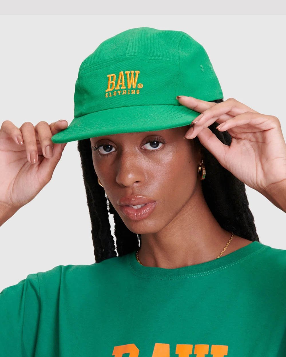 Boné Baw Clothing 5 Panel Bawllege - Verde Bandeira Verde