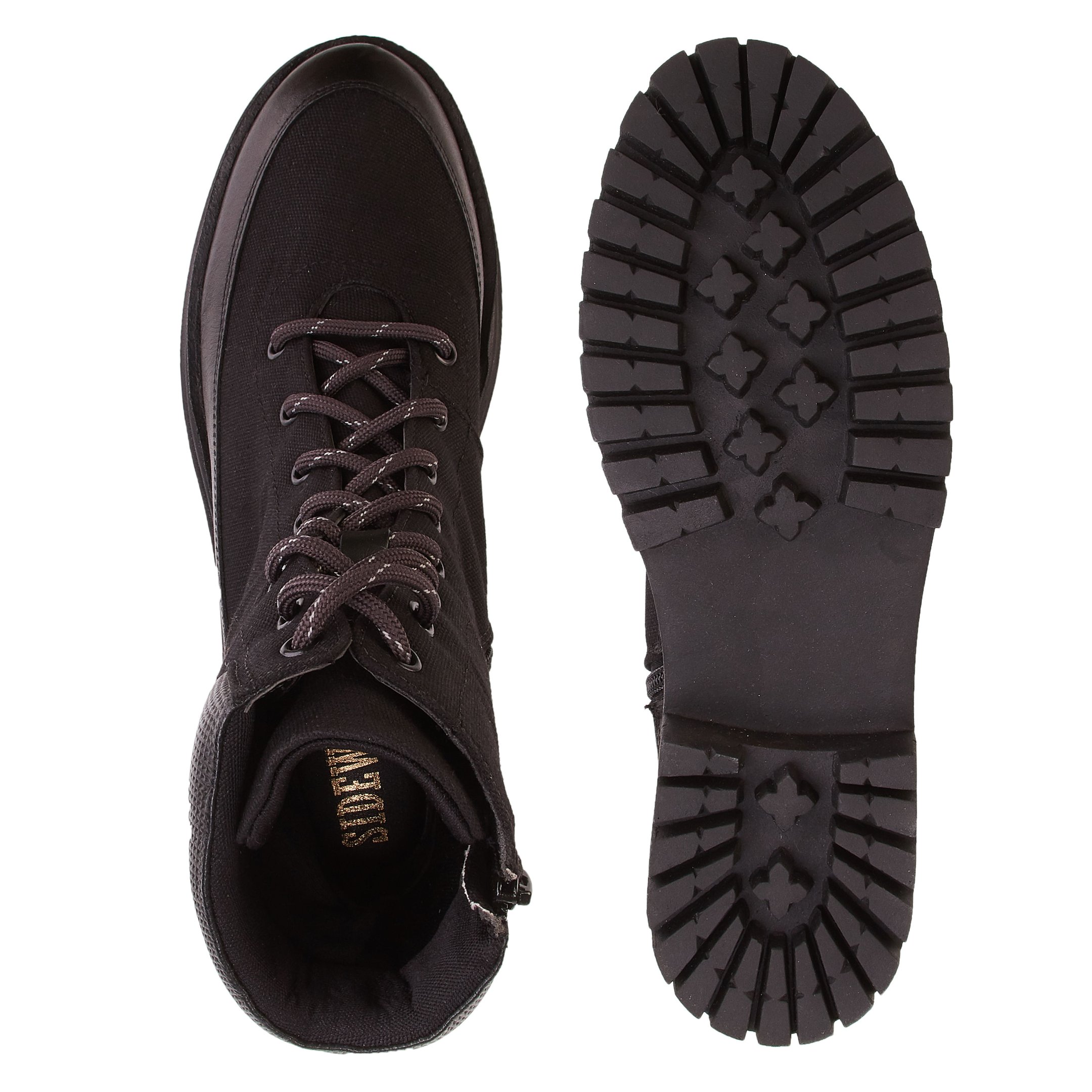 Bota Lona Rock - Preto Preto