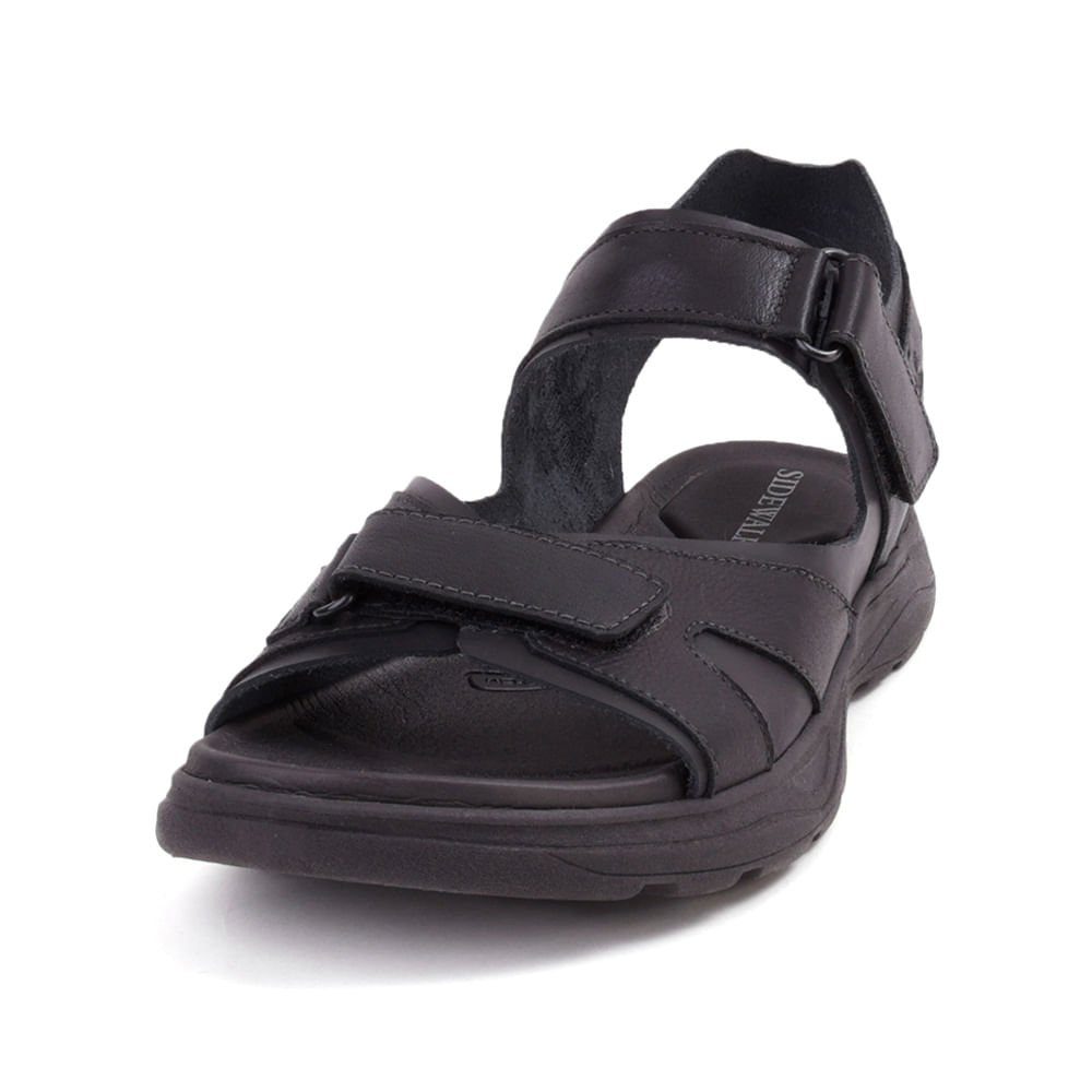 Sandalia Couro Doca - Preto Preto