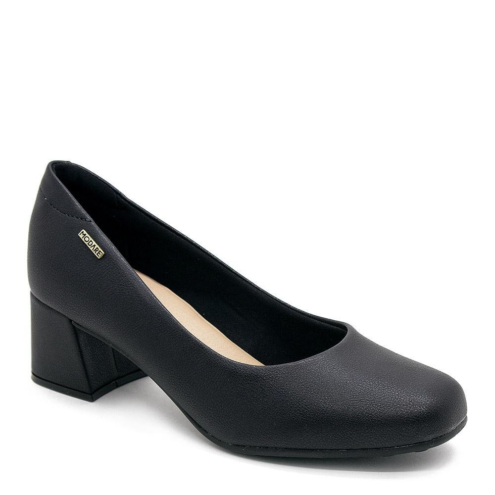 Sapato Salto Médio Modare Ultraconforto 7373.100 Preto Preto