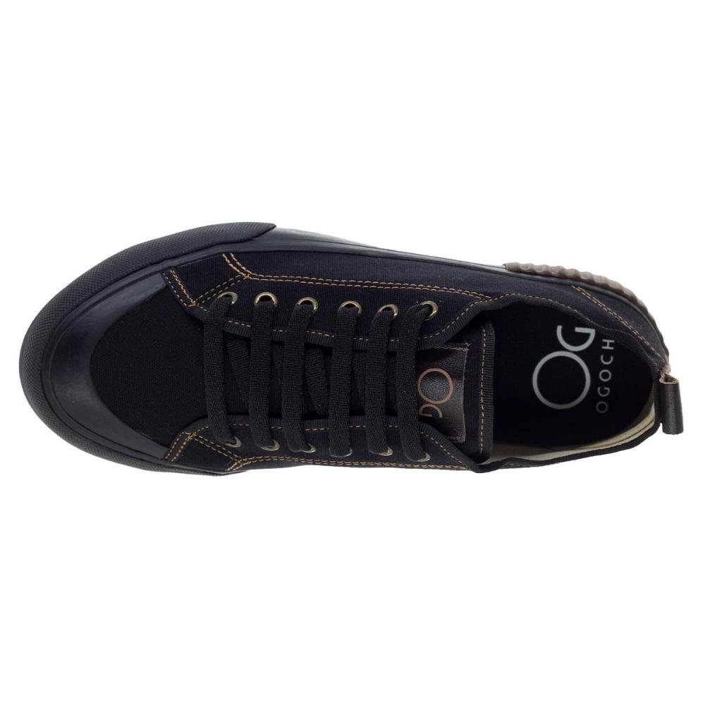 Tênis Masculino Ogochi 047500406 Preto Preto