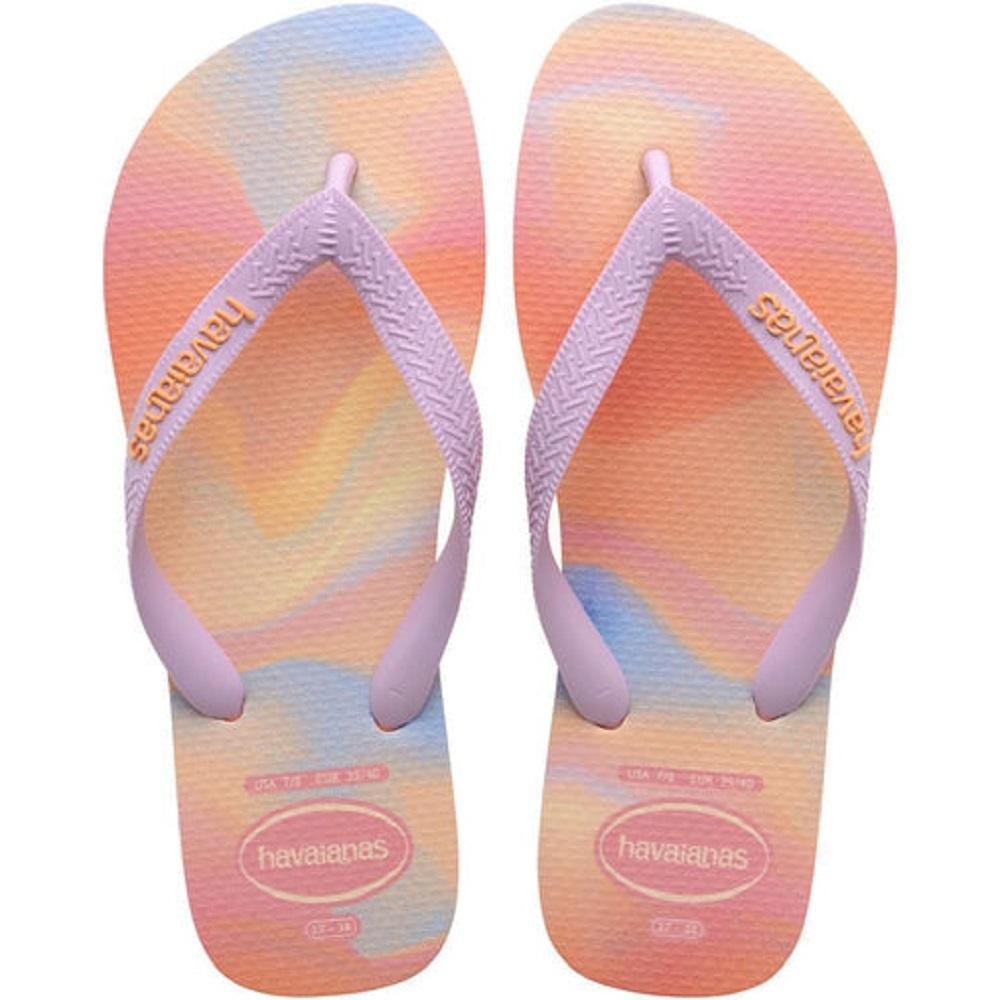 Chinelo Havaianas Feminino Top Fashion Pessego Roxo