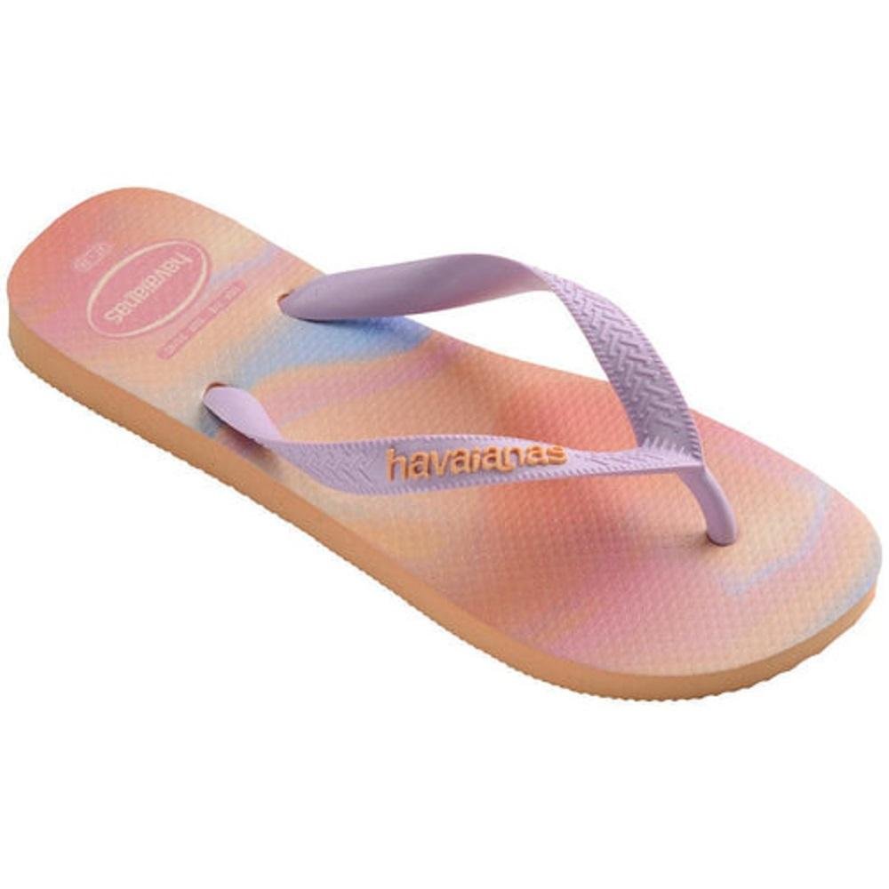 Chinelo Havaianas Feminino Top Fashion Pessego Roxo