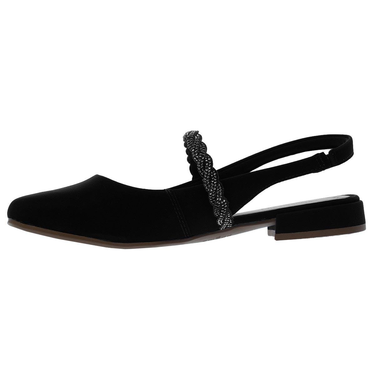 Sapato Slickback Feminino Mississipi MA331 Preto Preto