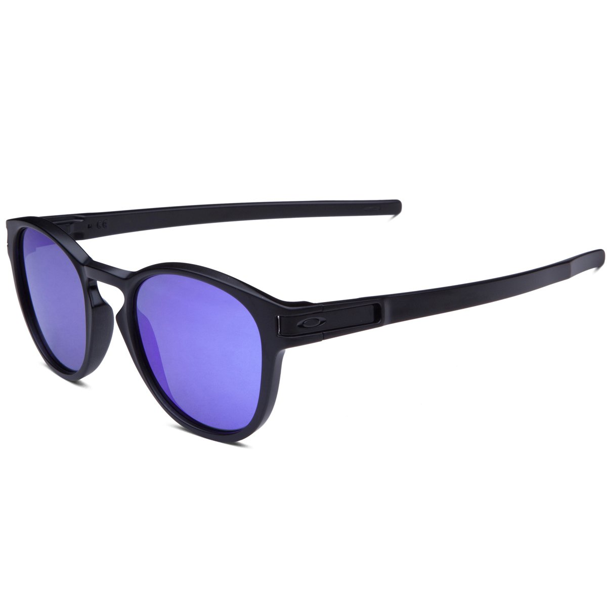 Óculos Oakley Latch Matte Black/Lente Violet Iridium Roxo