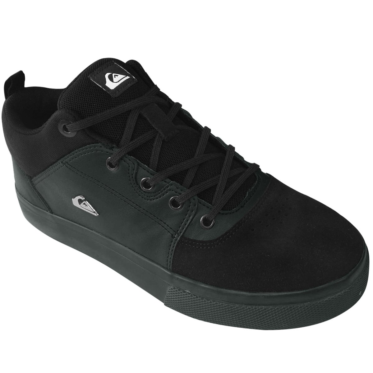 Tênis Quiksilver Shoe Slash Leather Black Preto