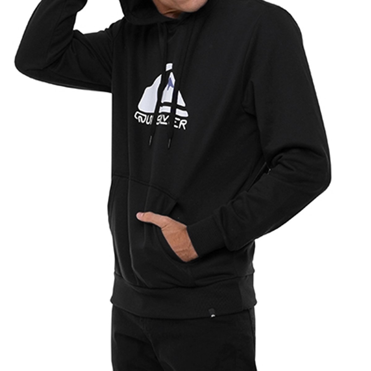 Moletom Quiksilver Square Me Up Preto Preto