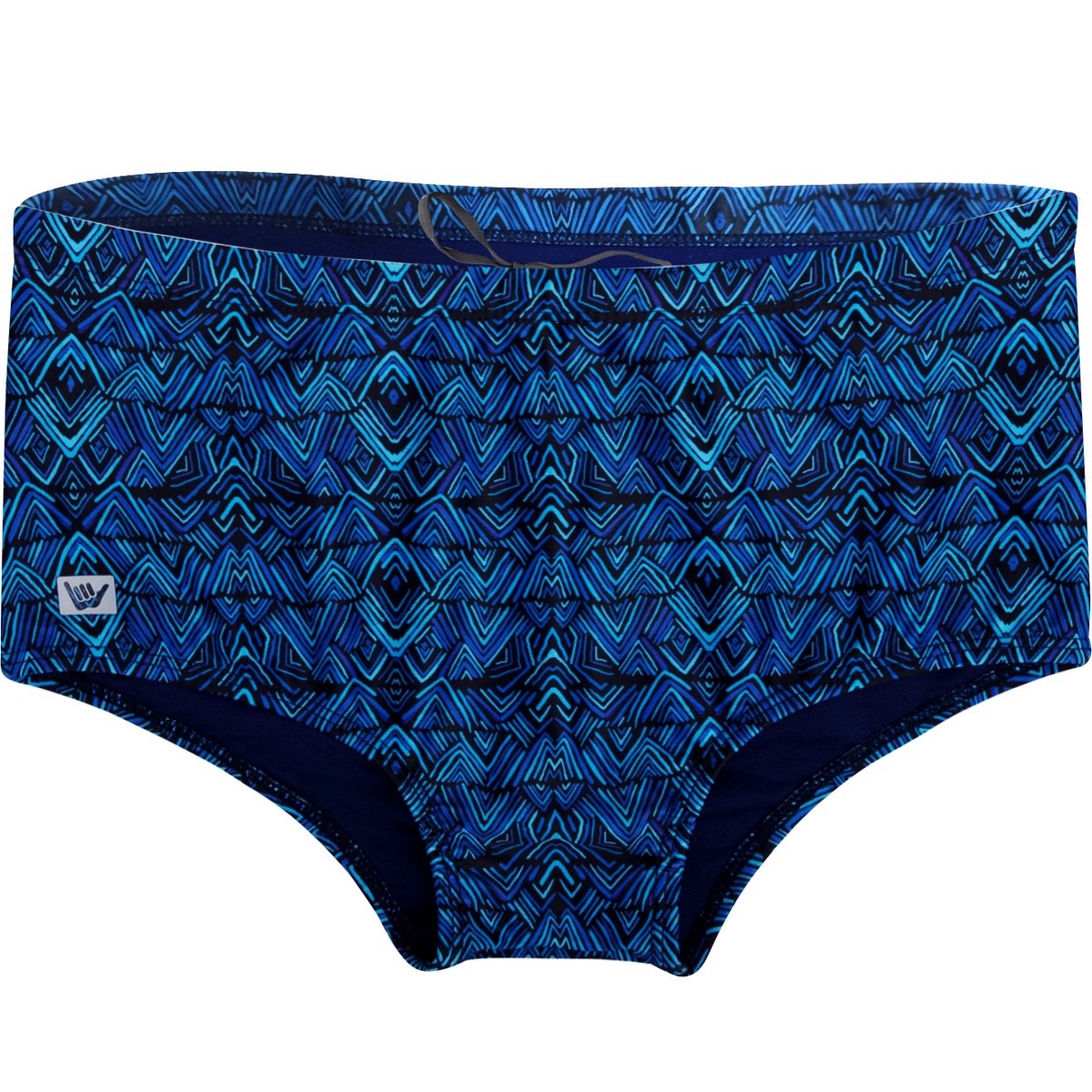 Sunga Slip Mash Hang Loose Full Print Azul Azul