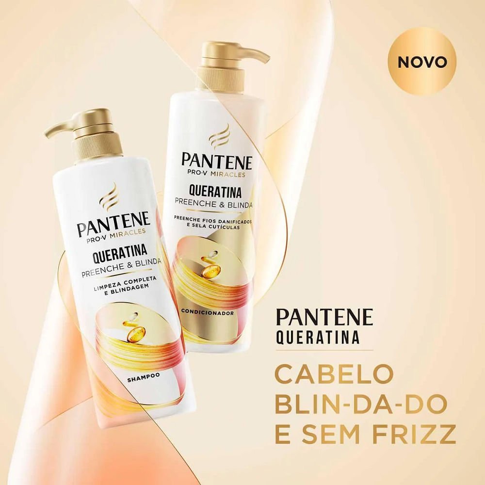 Shampoo Pantene Pro-V Miracles Queratina Preenche & Blinda 510ml 510ml