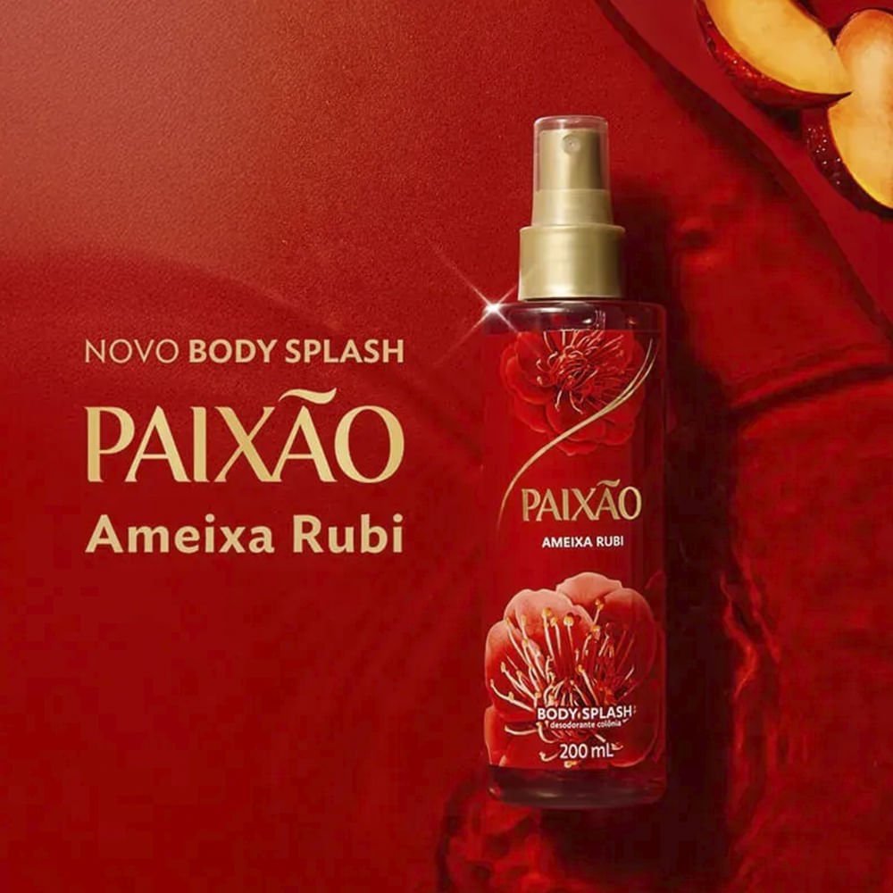 Body Splash Paixão Tentadora Ameixa Rubi 200ml 200ml
