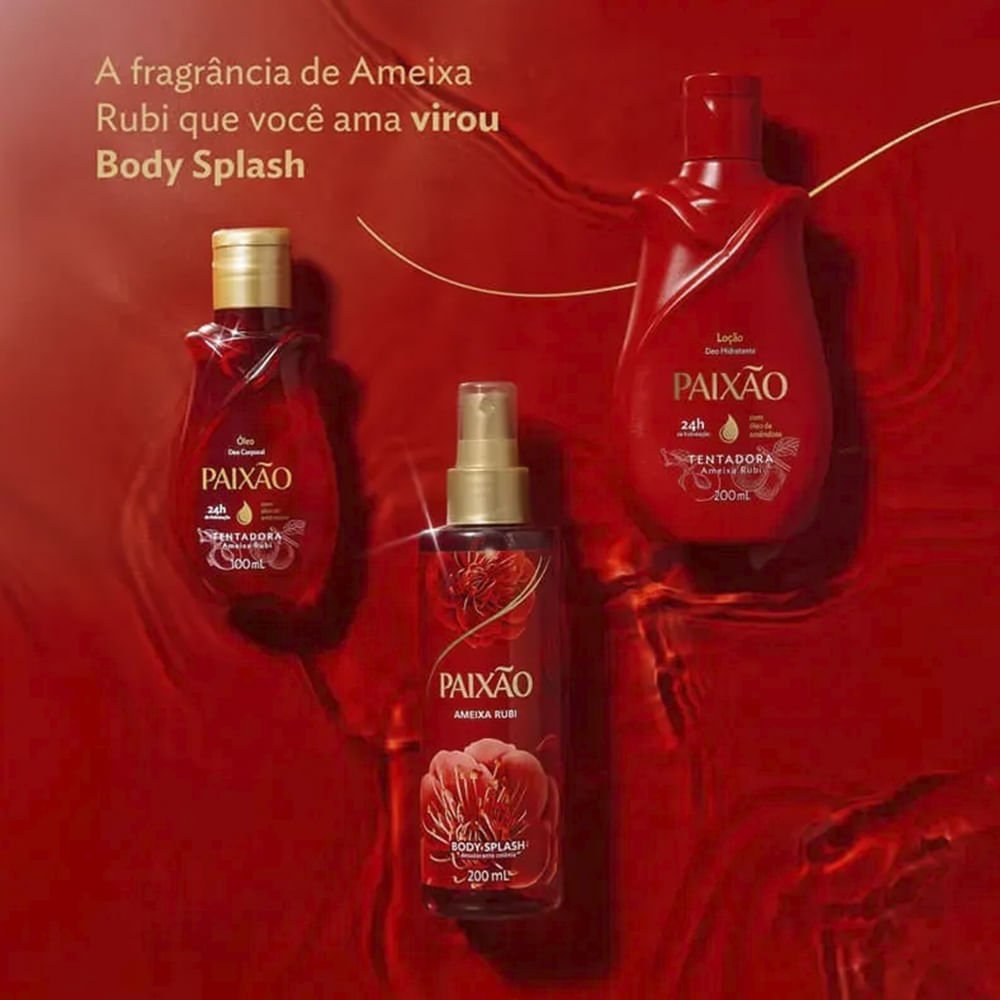 Body Splash Paixão Tentadora Ameixa Rubi 200ml 200ml