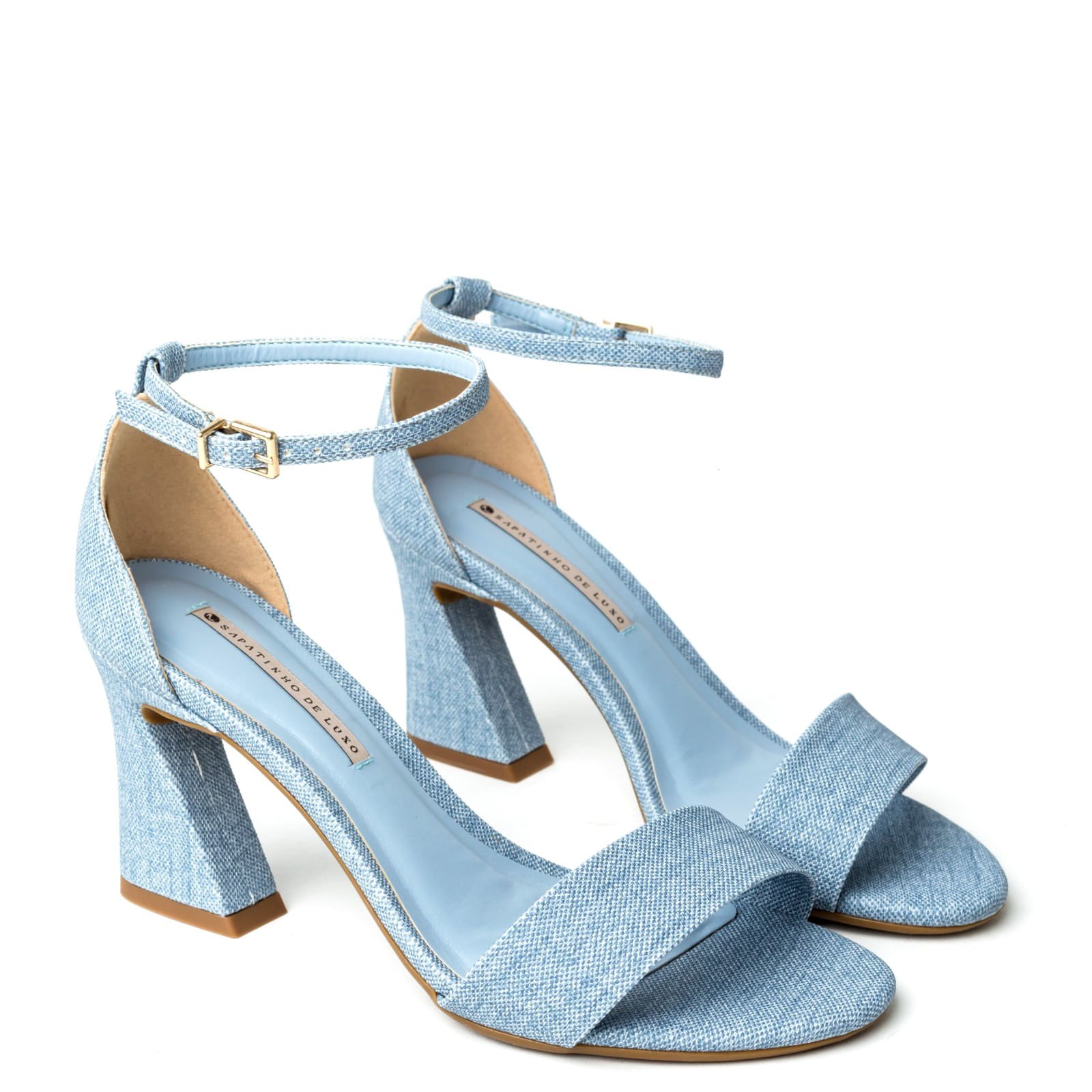 Sandália Azul Jeans Salto Vírgula Bico Redondo 9950.01_4 Azul