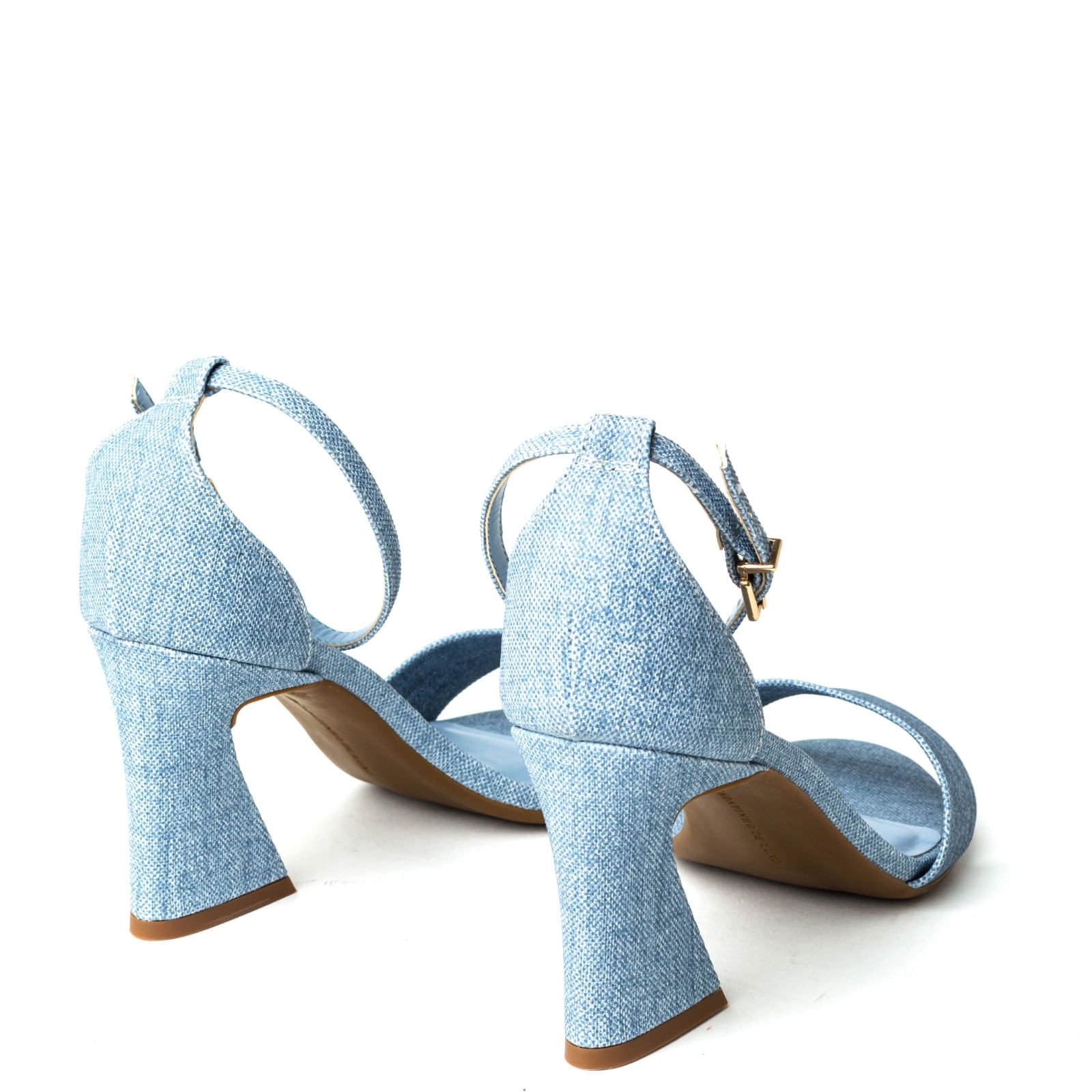 Sandália Azul Jeans Salto Vírgula Bico Redondo 9950.01_4 Azul