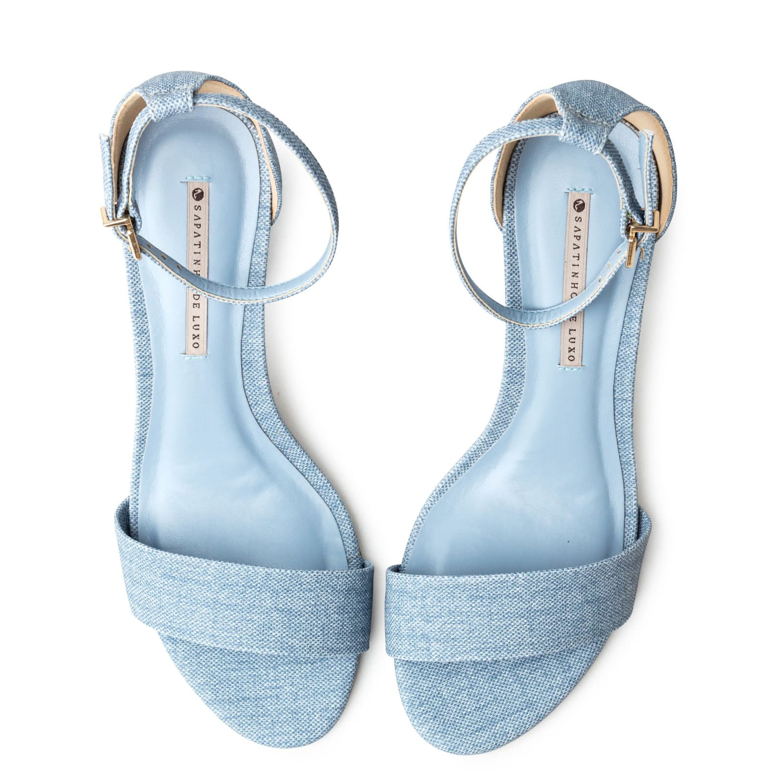 Sandália Azul Jeans Salto Vírgula Bico Redondo 9950.01_4 Azul