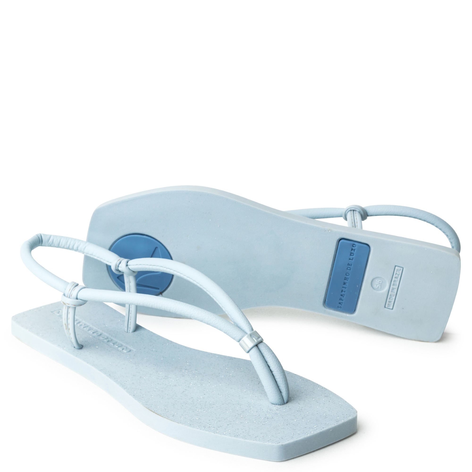 Rasteira Pop Napa Soft Strech Baby Blue 10020.06_2 Azul