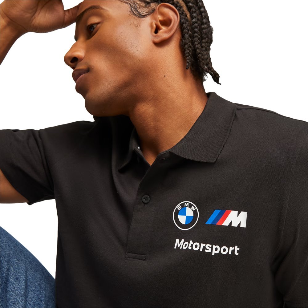 Camisa Polo Puma BMW Motorsport Masculina Preto