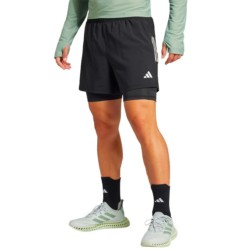 Shorts Adidas Otr BS 2 em 1 Masculino Preto