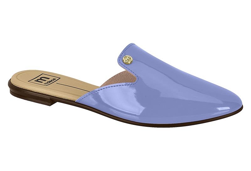 Mule Feminino Moleca Verniz 5733-100 Roxo