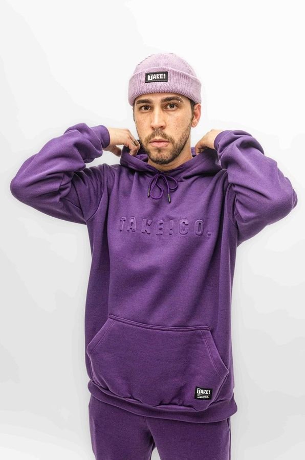 Moletom Take! High Relief Roxo Roxo