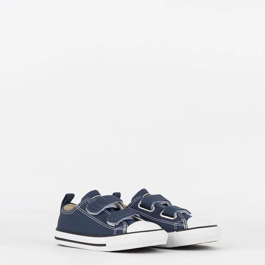 Converse Tenis Inf Ck10410003 Ct Low Velcro Mar/Pto/Bco Marinho Azul