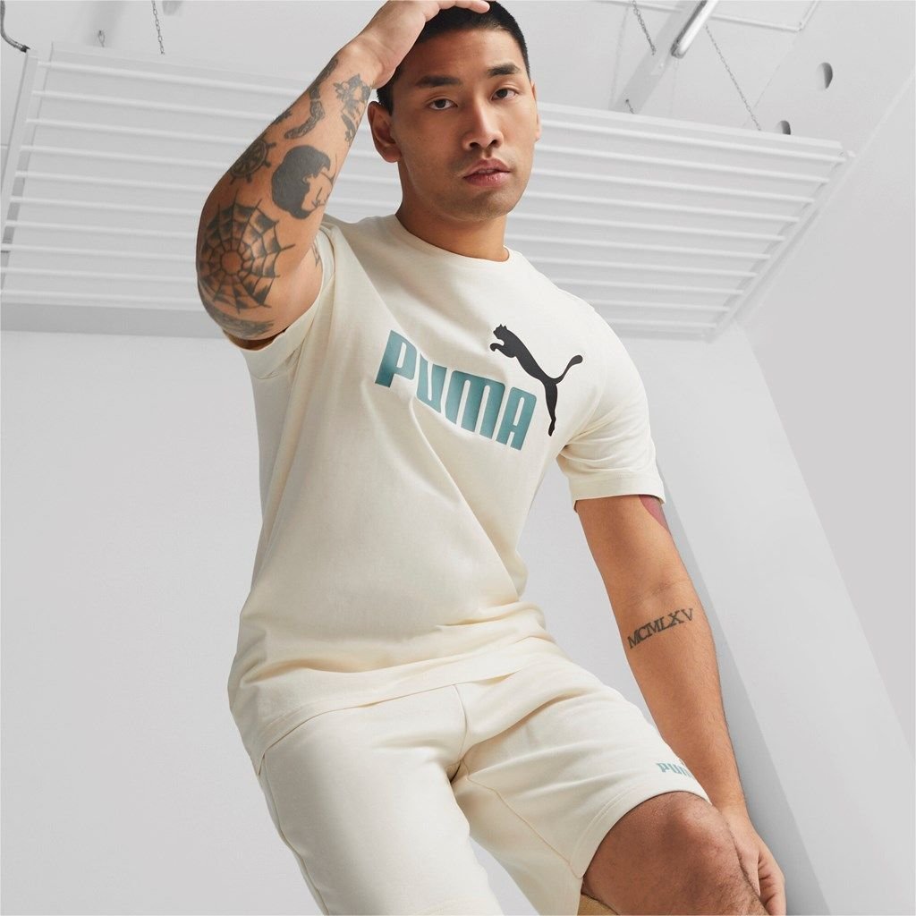 CAMISETA PUMA 586759 65 ESSENTIALS OFF WHITE Branco