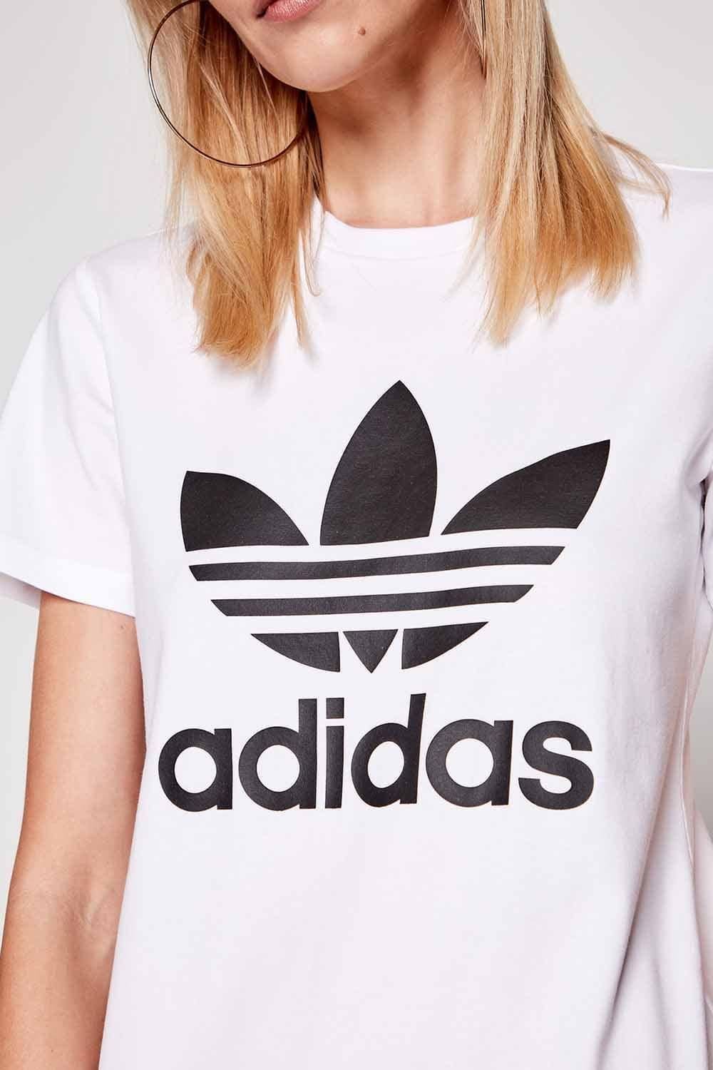 Camiseta Adidas GN2899 Classics Trefoil Branco Branco