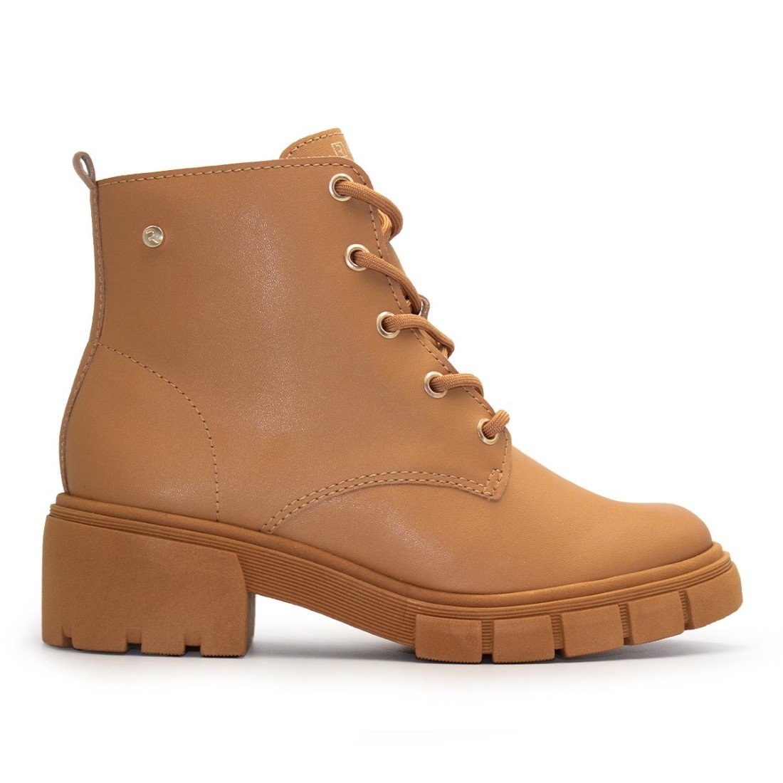 Bota Coturno Ramarim Feminina Casual 23-11121 Marrom