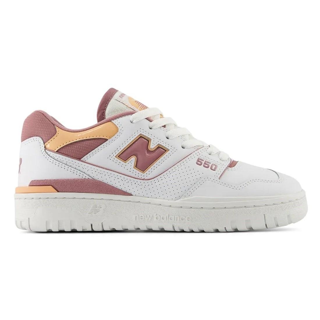 TÊNIS NEW BALANCE FEMININO 550 Branco/Rosa