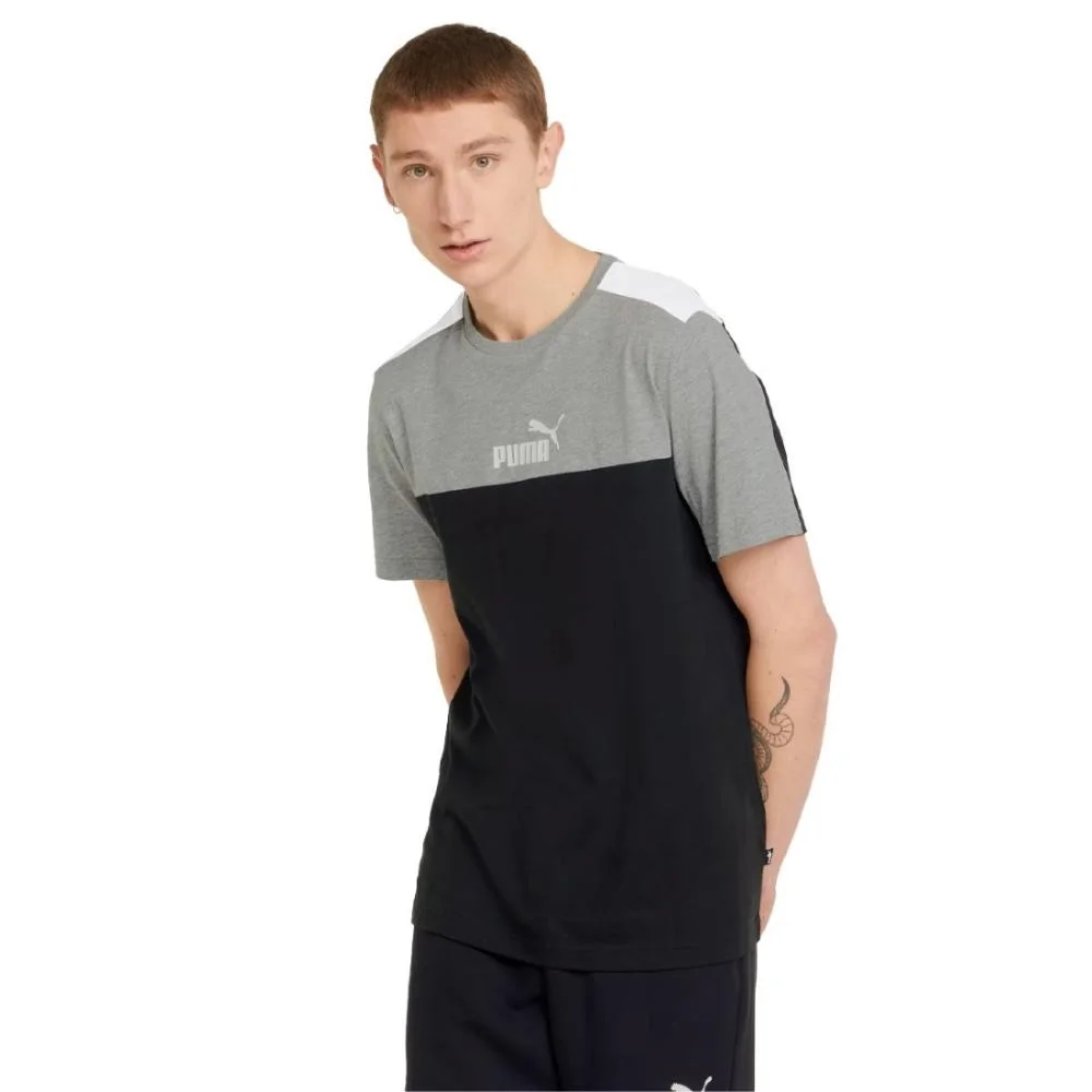 Camiseta Puma Masculina Block Tee 877426 Multicores