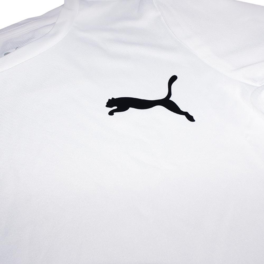 Camisa Puma Infantil Active Small Logo Tee Branco