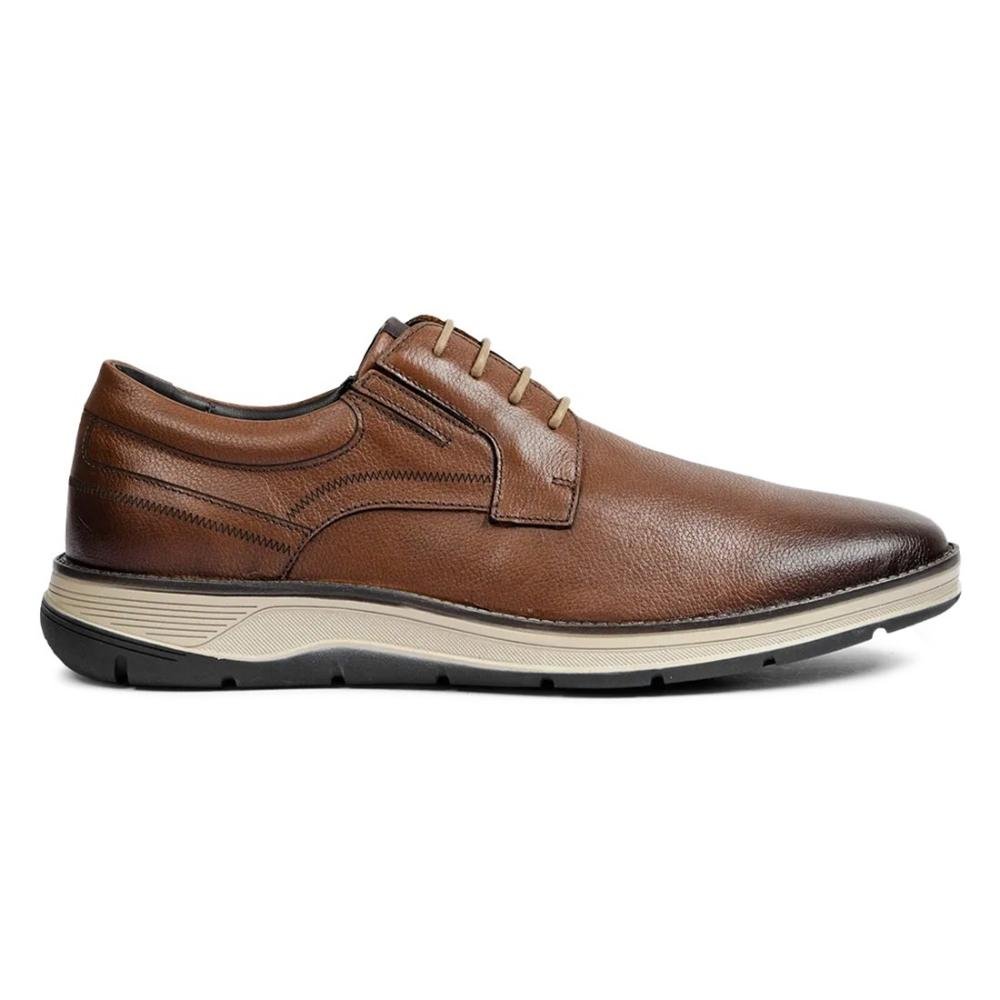 Sapato de Couro Ferracini Masculino Fluence 5540 Marrom