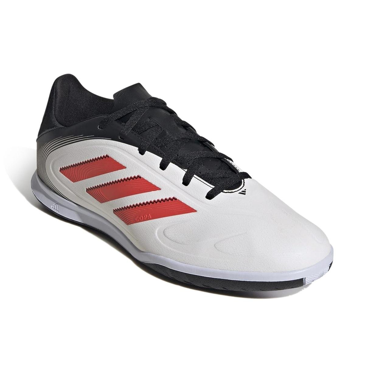 Chuteira Futsal Adidas Unissex Copa Pure III Club Branco/Vermelho
