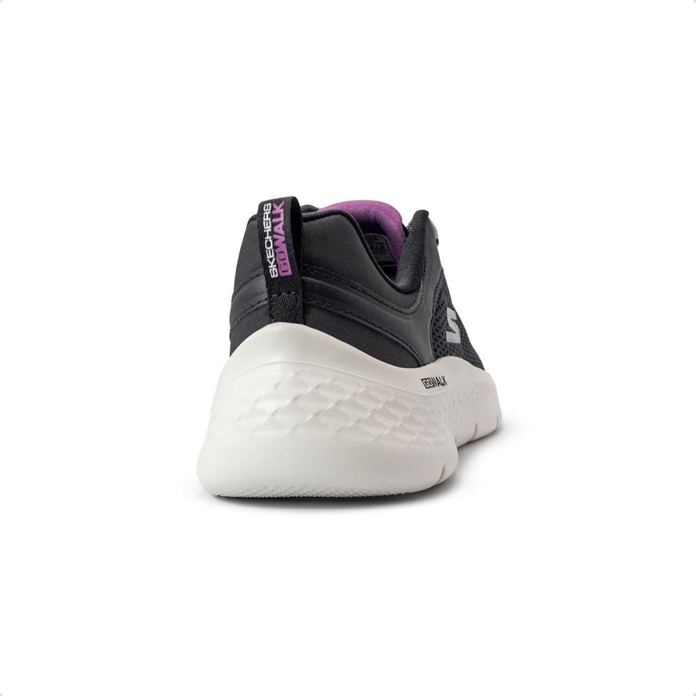 Tênis Skechers Feminino Go Walk Flex Preto/Roxo