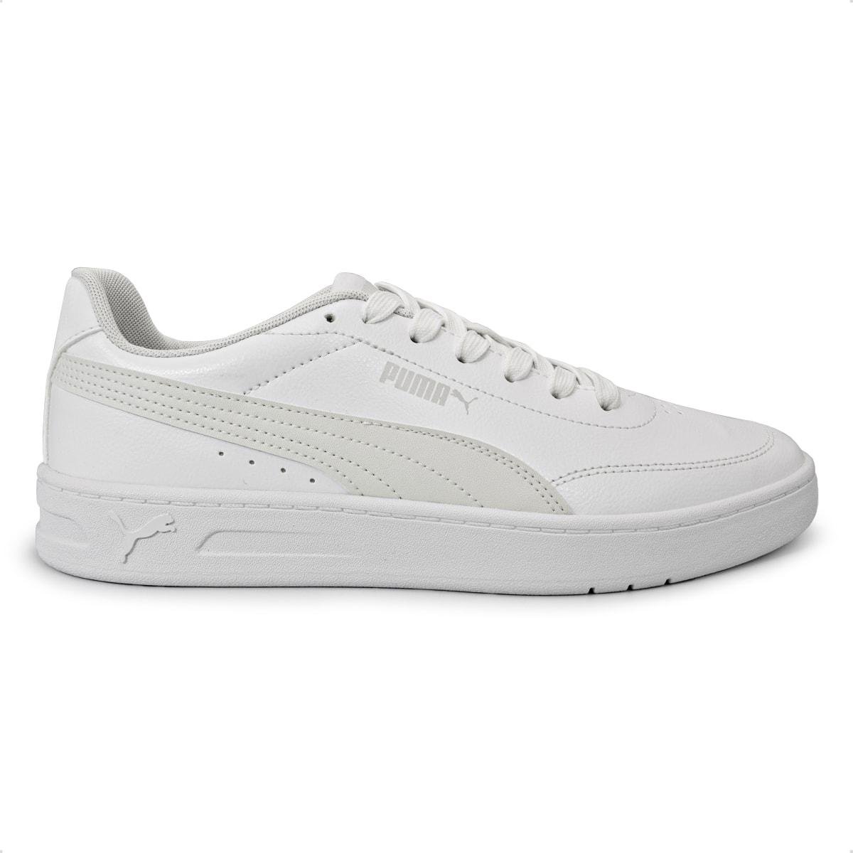 Tênis Puma Unissex Court Classic Clean BDP Branco/Cinza