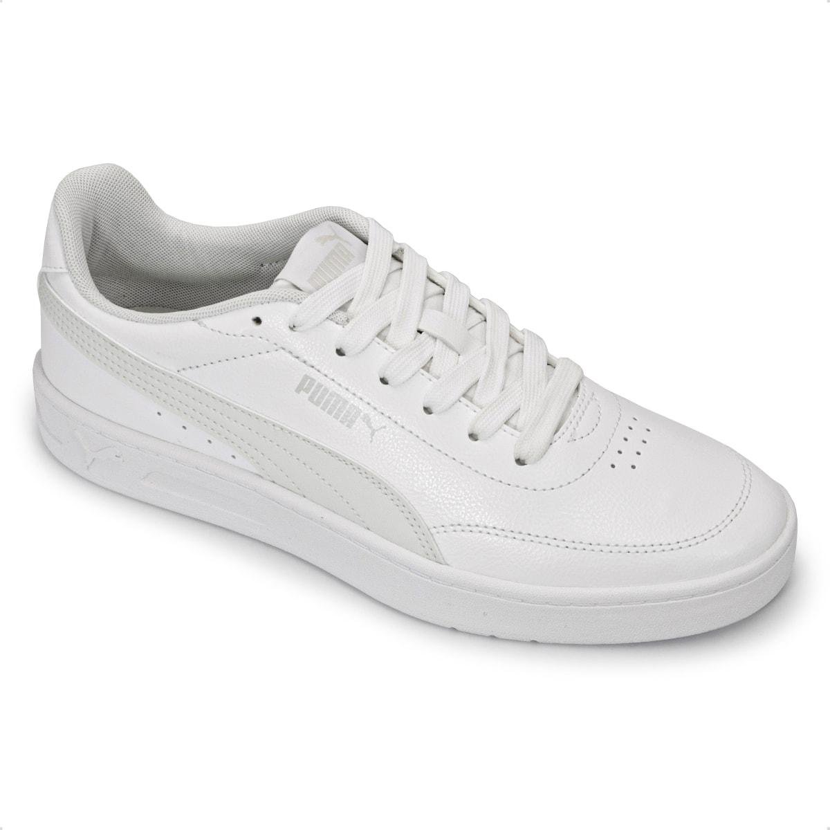 Tênis Puma Unissex Court Classic Clean BDP Branco/Cinza