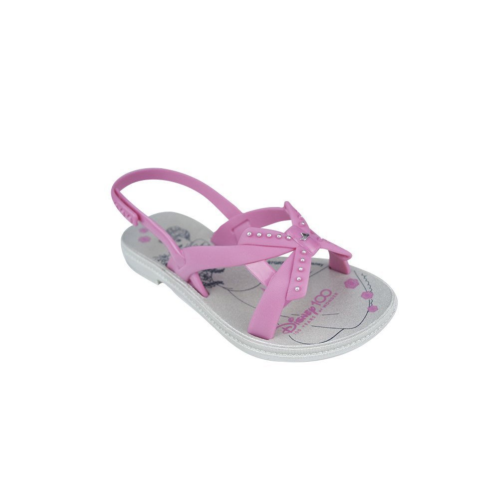 Sandália Grendene Kids Princess Infantil Feminina Cinza