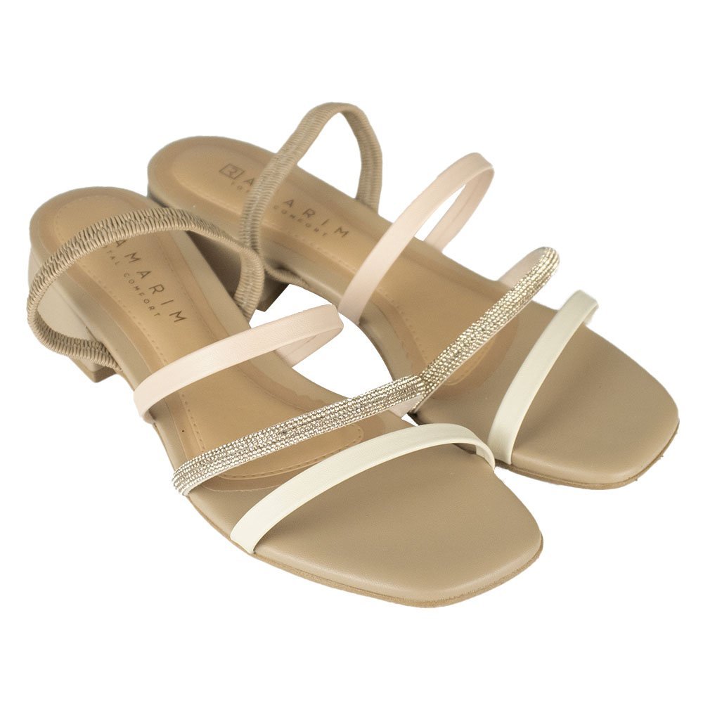 Tamanco Ramarim Vesty Feminino Bege