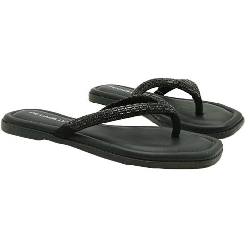 Rasteirinha Piccadilly Gabi Feminina Preto