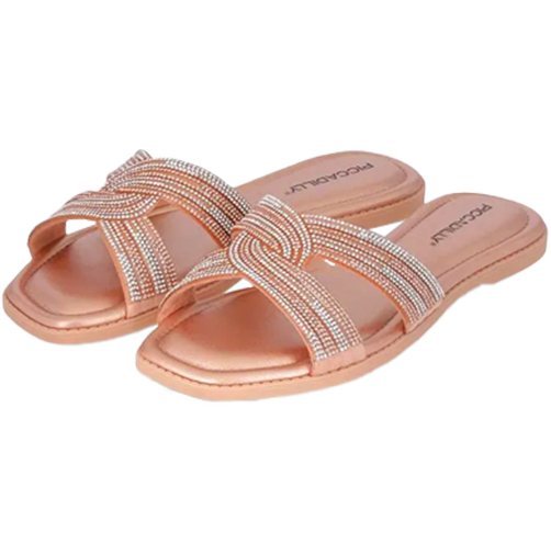 Rasteirinha Piccadilly Gabi Golden Feminina Rosa