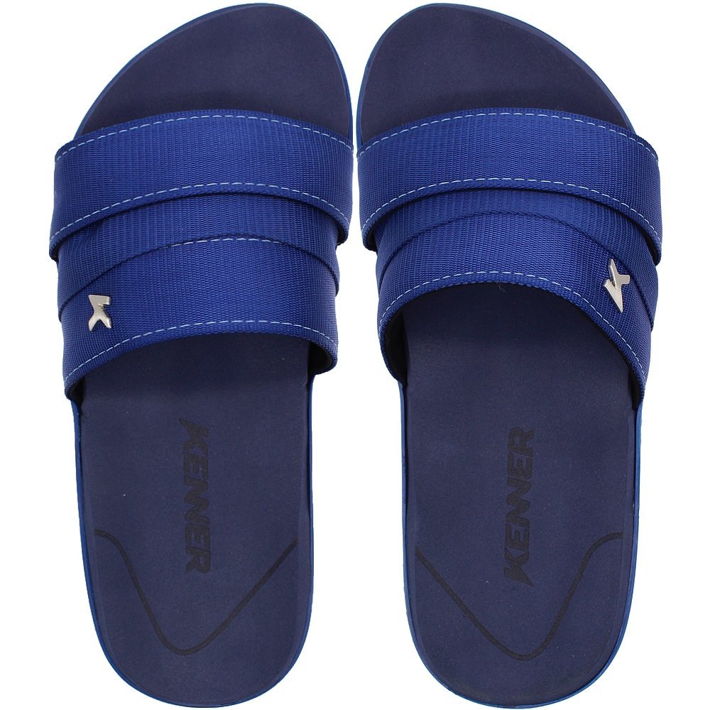 Sandália Kenner Slide X Esportiva Anatômica Nylon Masculina Azul