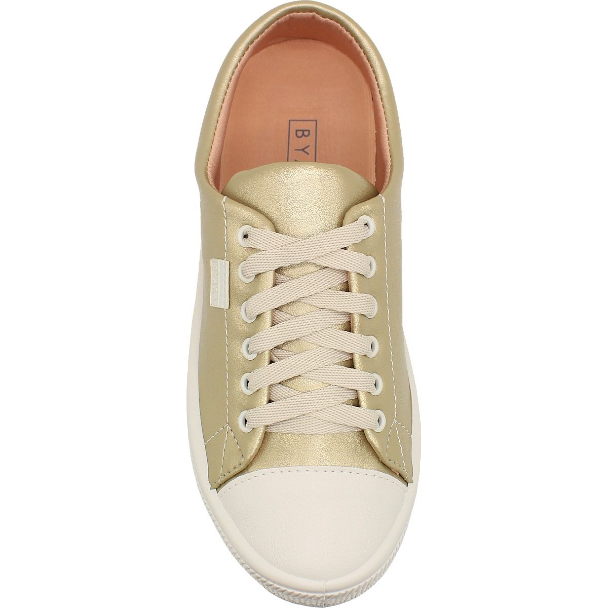 Tênis Casual Byara Clássico Napa Feminino Dourado