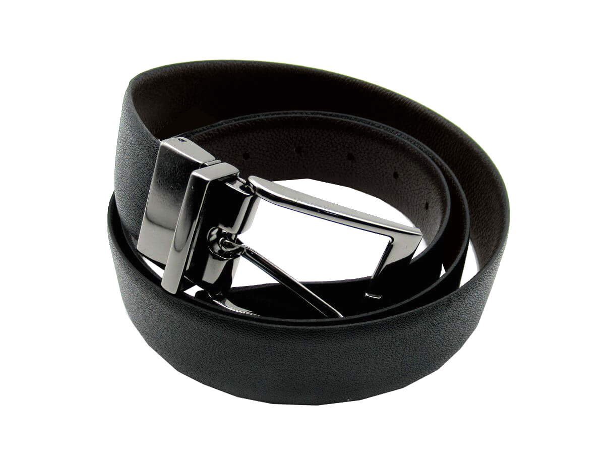 Cinto Fasolo Masculino 100% Couro Dupla Face X396147 Preto