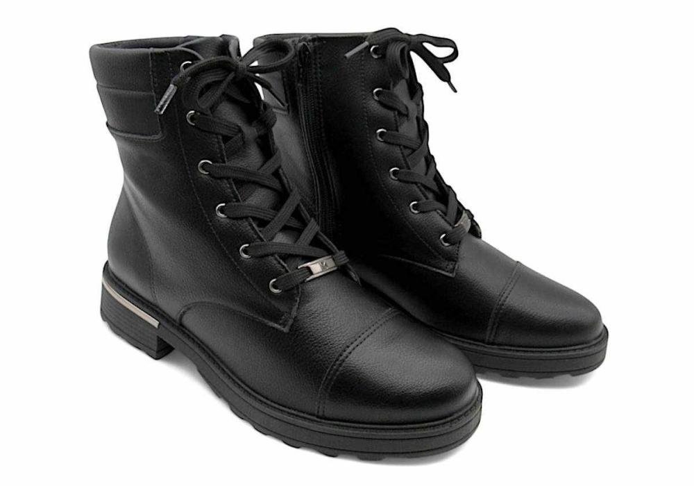 Bota Coturno Cano Curto Piccadilly Maxi 735030 Tratorado Preto