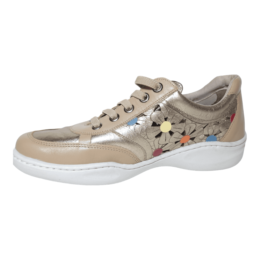 Tenis Retro J. Gean Flores K6TEU0011 Dourado