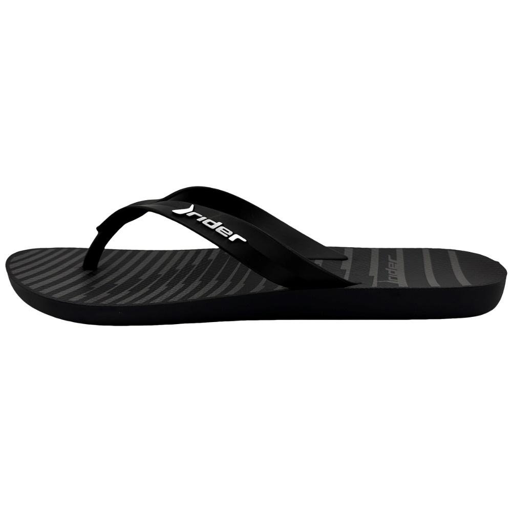 Chinelo Rider Feel Urban Tira Masculino Preto