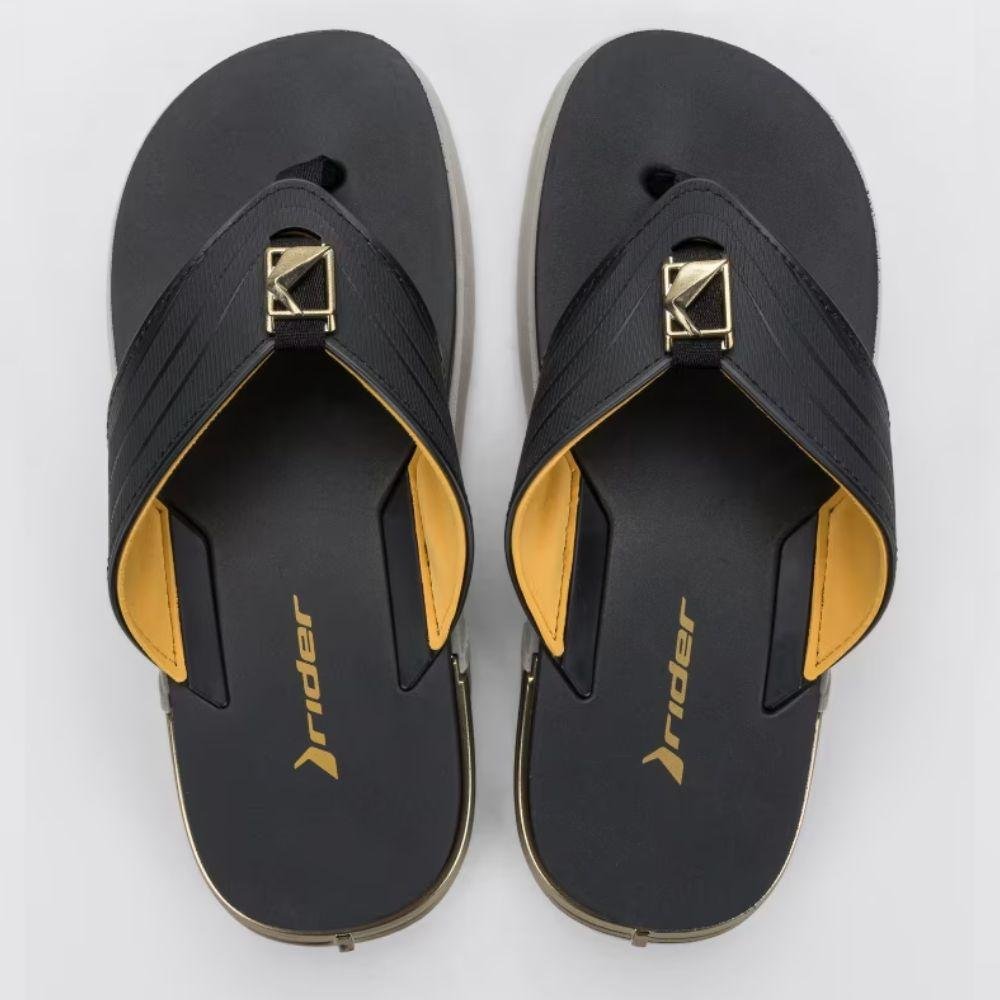 Chinelo Rider de Dedo R Bold Tira Larga Masculino Preto