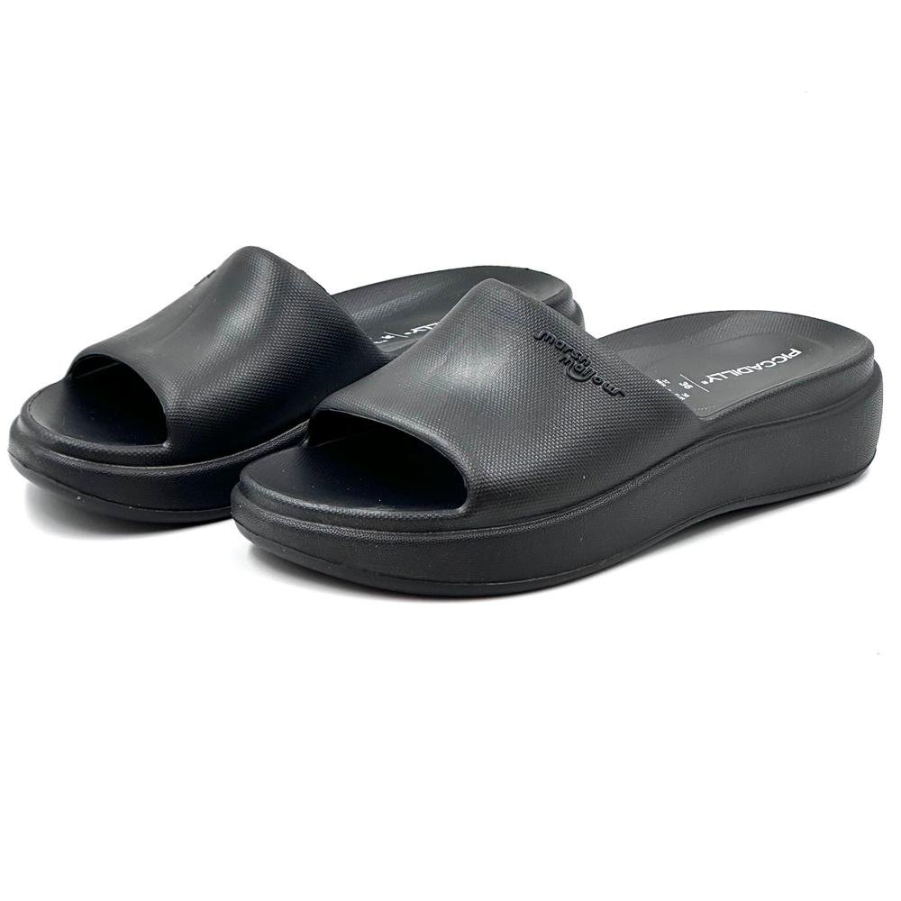 Tamanco Piccadilly Slide Marshmallow Feminino Preto