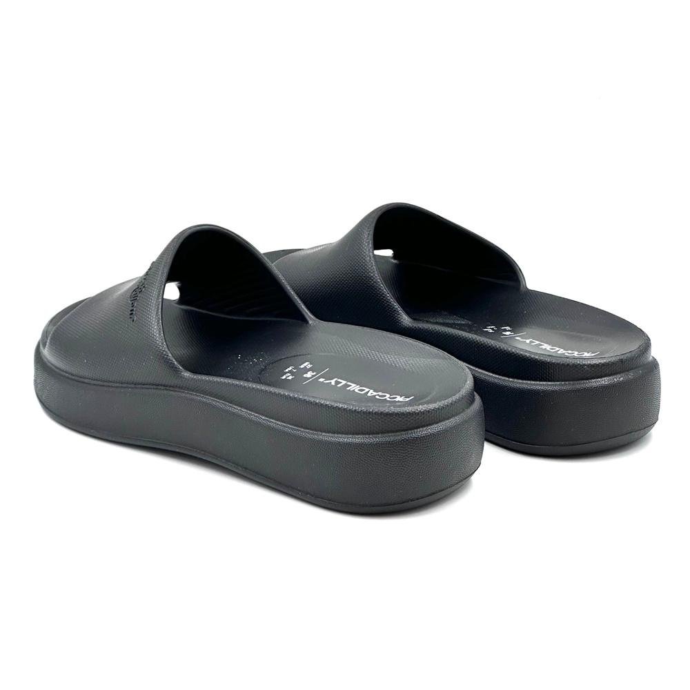 Tamanco Piccadilly Slide Marshmallow Feminino Preto