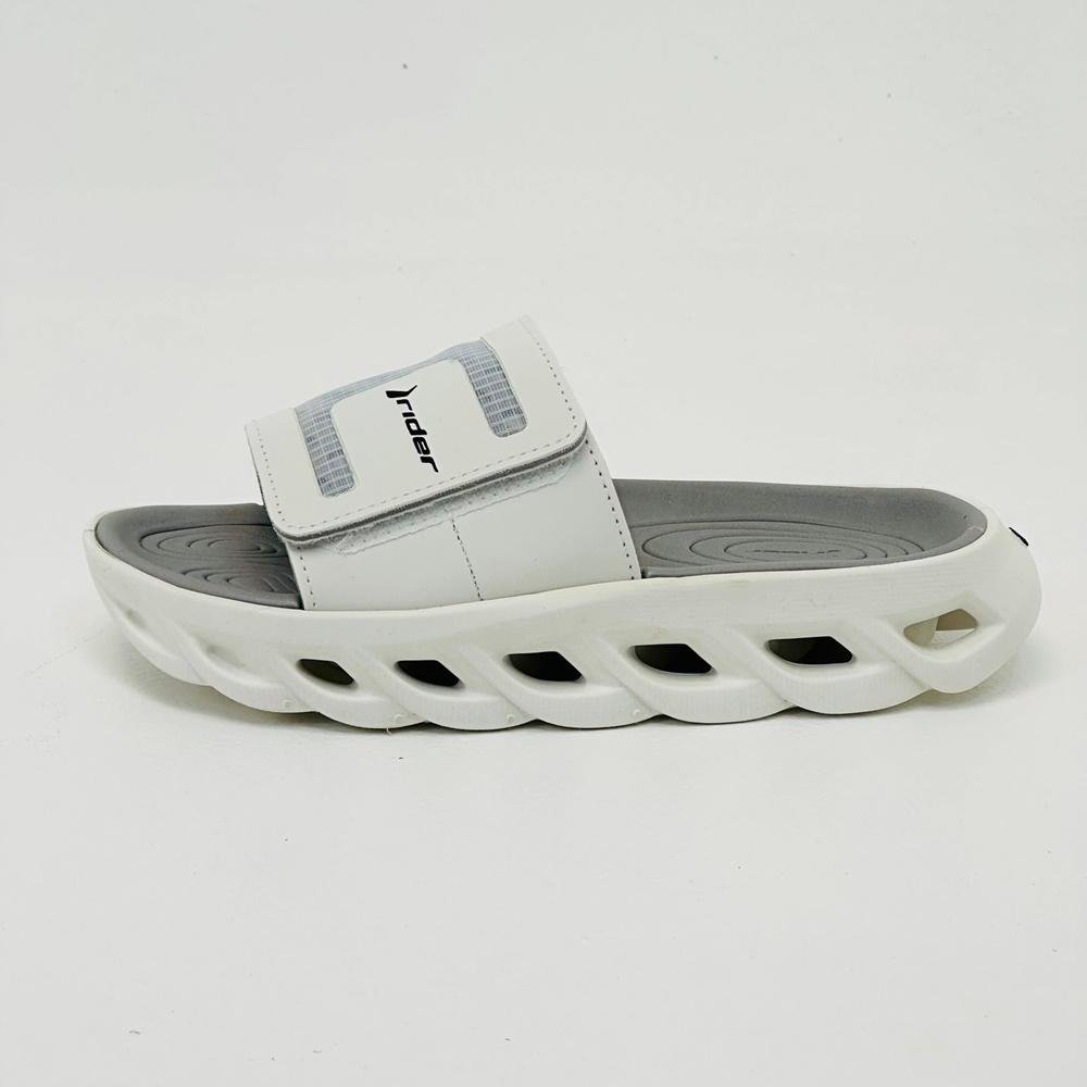 Chinelo Rider Slide R Power Masculino Branco/Cinza